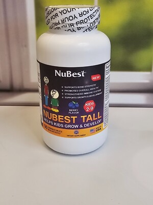 Nubest Tall Kids 2-9, Berry, 90 Chewable Tablets Exp 01/2026 Brand New ...