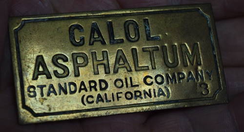 antique STANDARD OIL OF CALIFORNIA CALOL brass tag | eBay