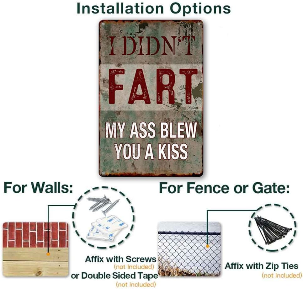 Funny Metal Tin Sign for Garage Vintage Bar Signs Man Cave Wall Decor ...