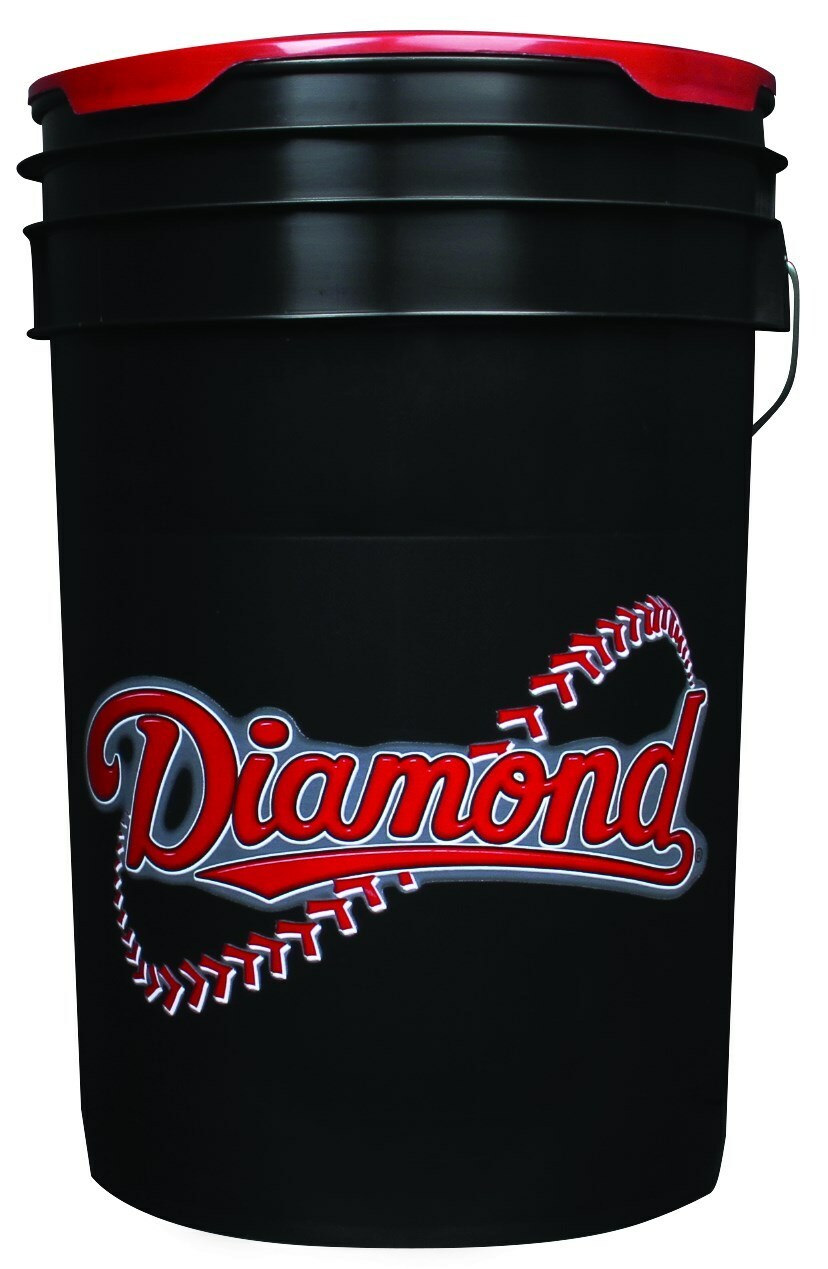 Diamond Sports 6-gallon Ball Bucket With Lid Black for sale online | eBay
