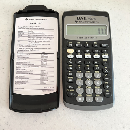 Texas Instruments BA 2 II PLUS Business Analyst Financial Calculator With Case | eBay