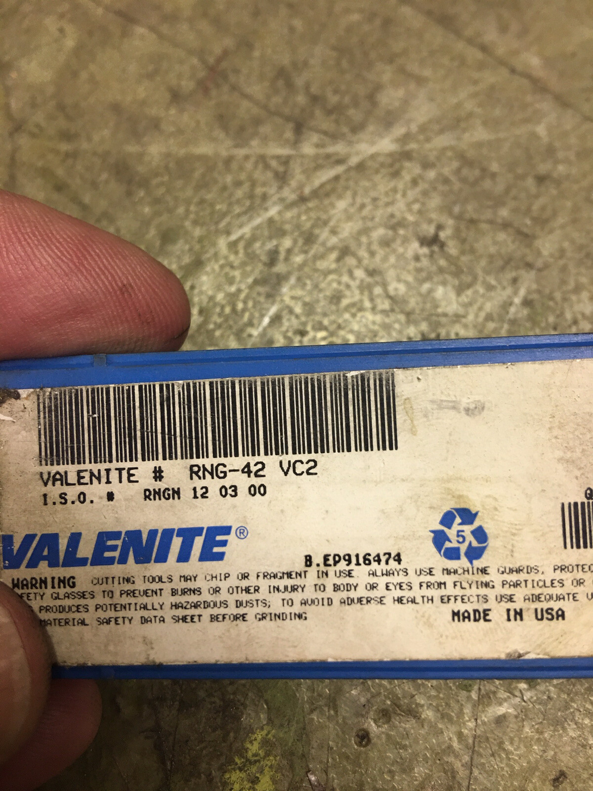 Valenite Insert RNG-42 VC2 Qty Of 1 | eBay
