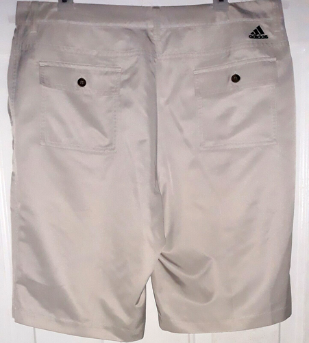 Adidas Tan Climalite Golf Shorts Mens 34 11" Flat Front Vented Waist | eBay