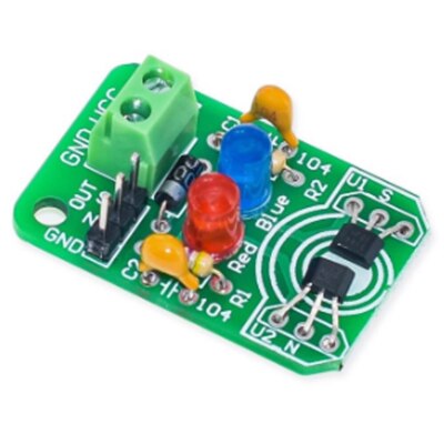 1PCS Hall magnetic sensor detection pole resolver North and South ...