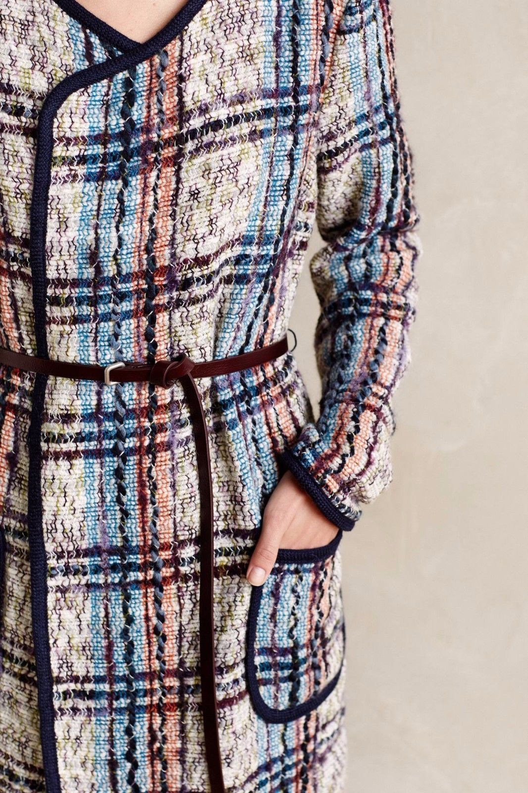NWT TRACY REESE ELSIE PLAID COAT M | eBay