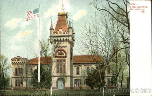 Harrisburg,PA State Arsenal Dauphin County Souvenir Post Card Co ...