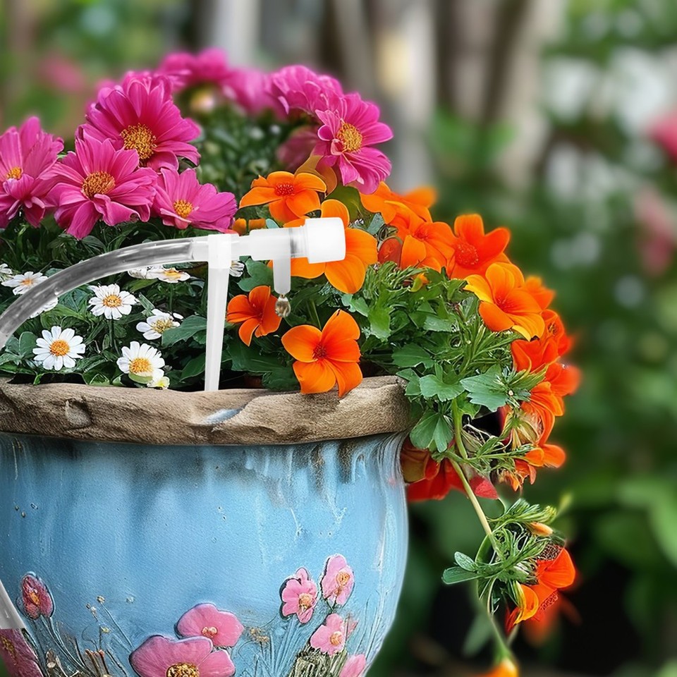 5 M Adjustable Valve Drip Irrigation Set For Indoor Balcony Garden ...