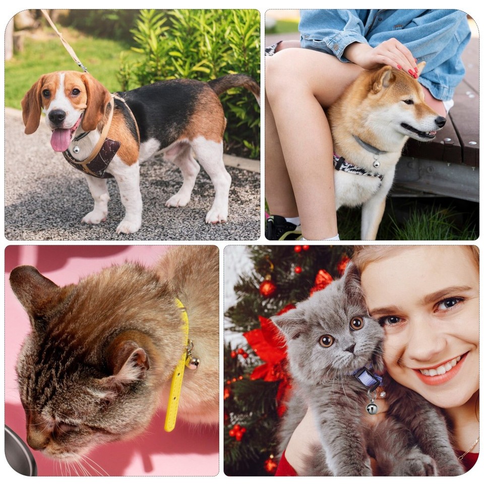 6PCS cartoon pet bells pet bells Pet Pendant Bell pet bell cat collar ...