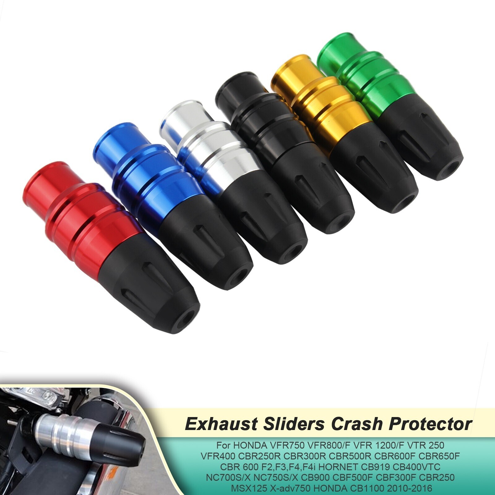 For 2011-2020 Honda CBR250R Aluminum Motorcycle Exhaust Slider Crash ...