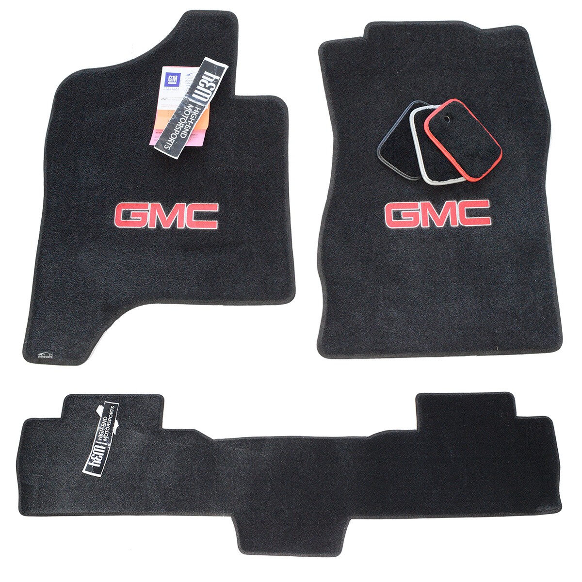 NEW GMC Sierra Floor Mats Crew Cab 1500 Jet w/ GMC Logo on Fronts Nice ...