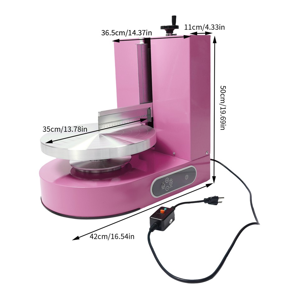 Adjustable Cake Cream Spreading Machine Cake Decorating Machine W/LCD ...