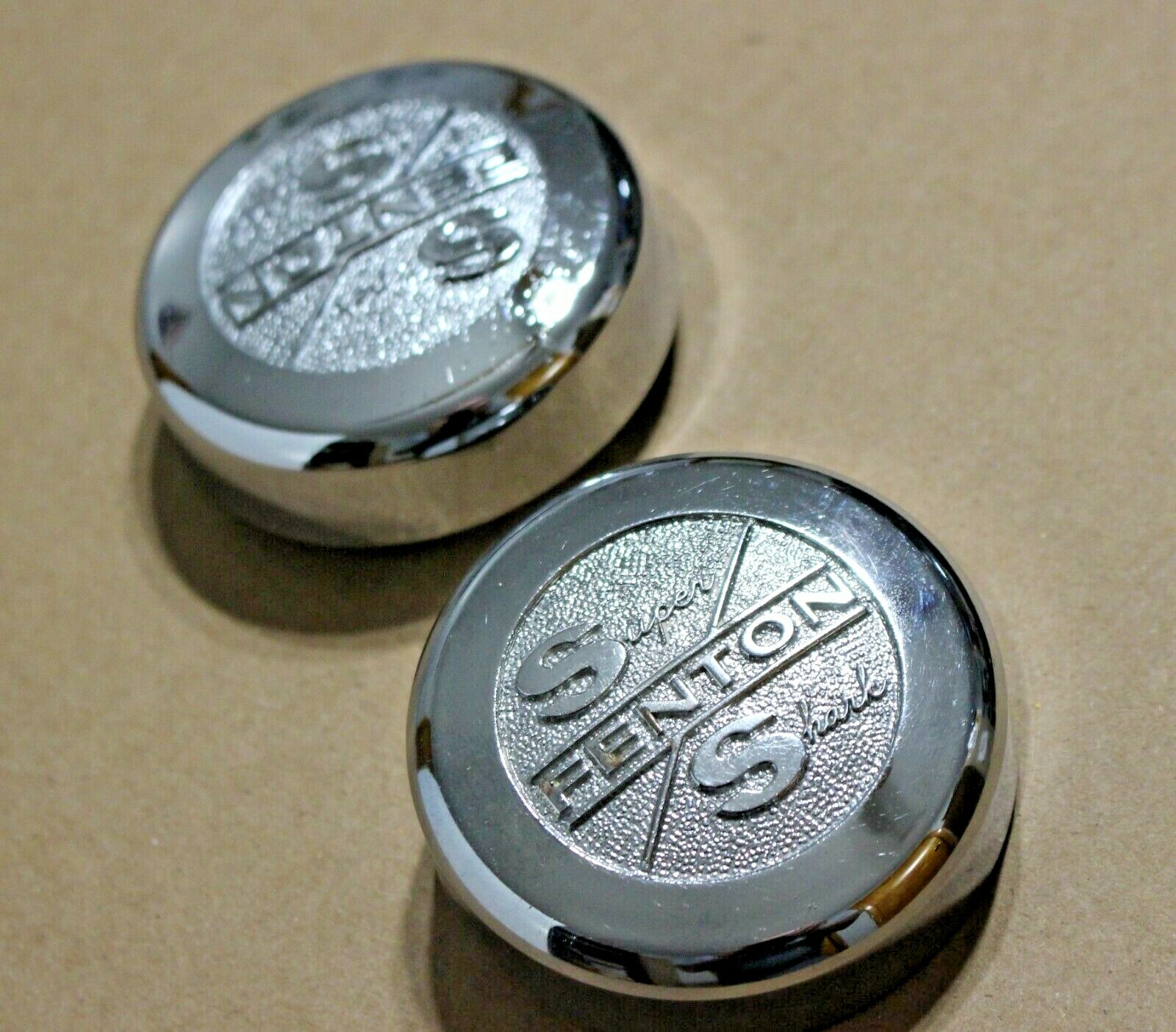 NOS Fenton Super Shark Center Caps Muscle Car Hot Rat Rod SCTA Ford ...