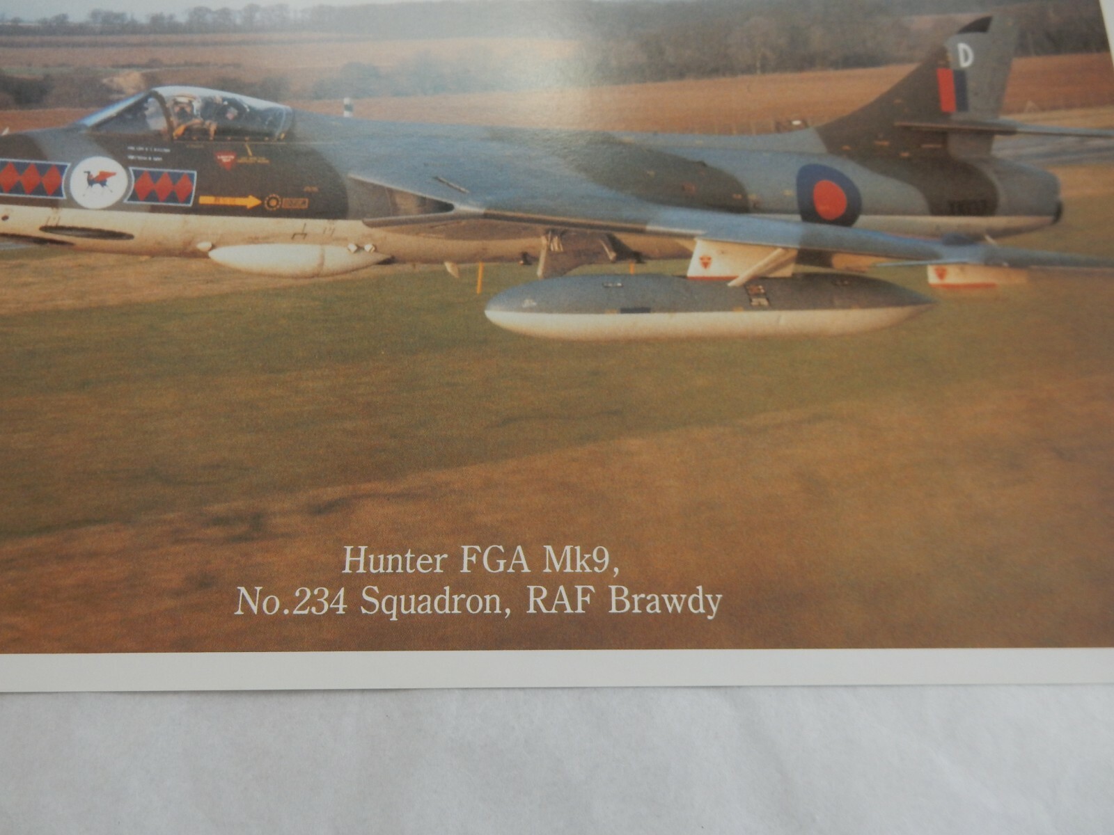 HUNTER MANUFACTURERS PRINTED PHOTOGRAPH 28/18cm XK137 BRAWDY RAF ...