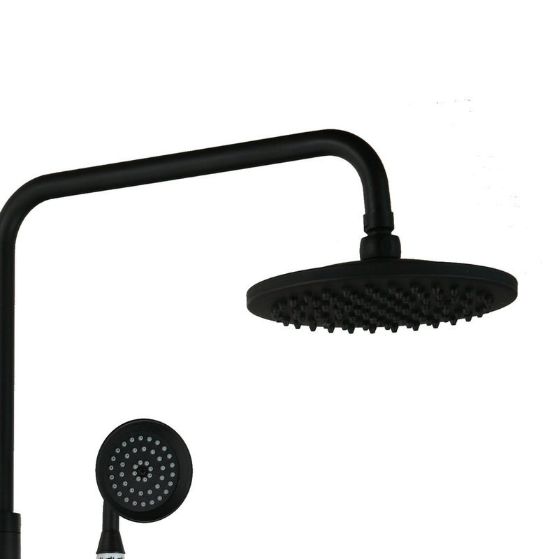 ORB Rainfall Shower Faucet Set Round Shower Heads With Hand Shower Tub ...