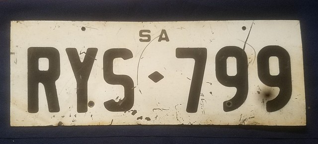 Vintage South Australia SA License Plate RYS - 799 | eBay