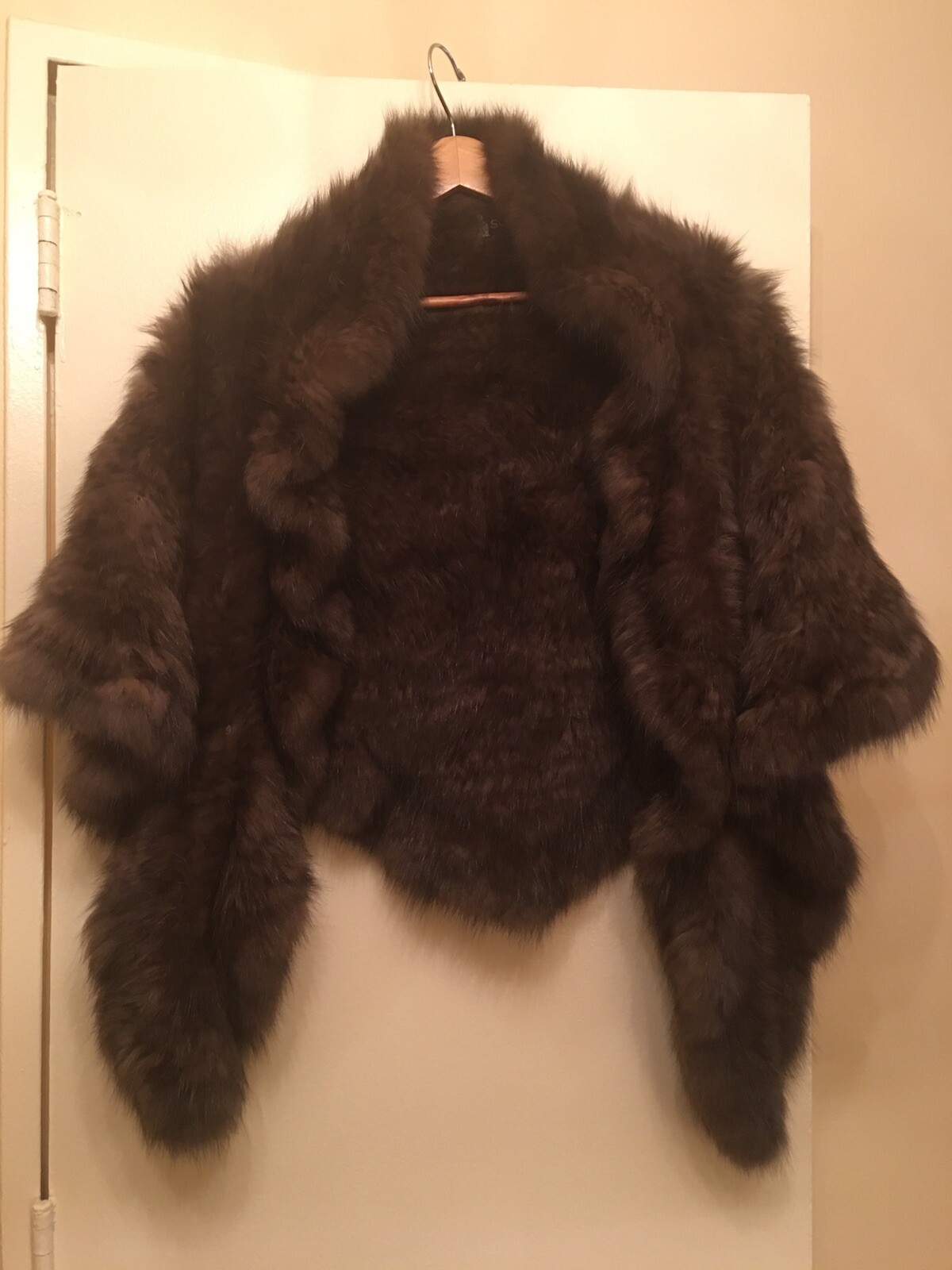 SABLE FUR SHAWL/WRAP FROM SORBARA FURS | eBay