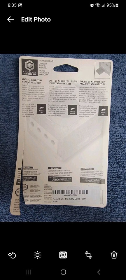 OEM Memory Card 1019 Blocks for Nintendo GameCube Official OEM | eBay