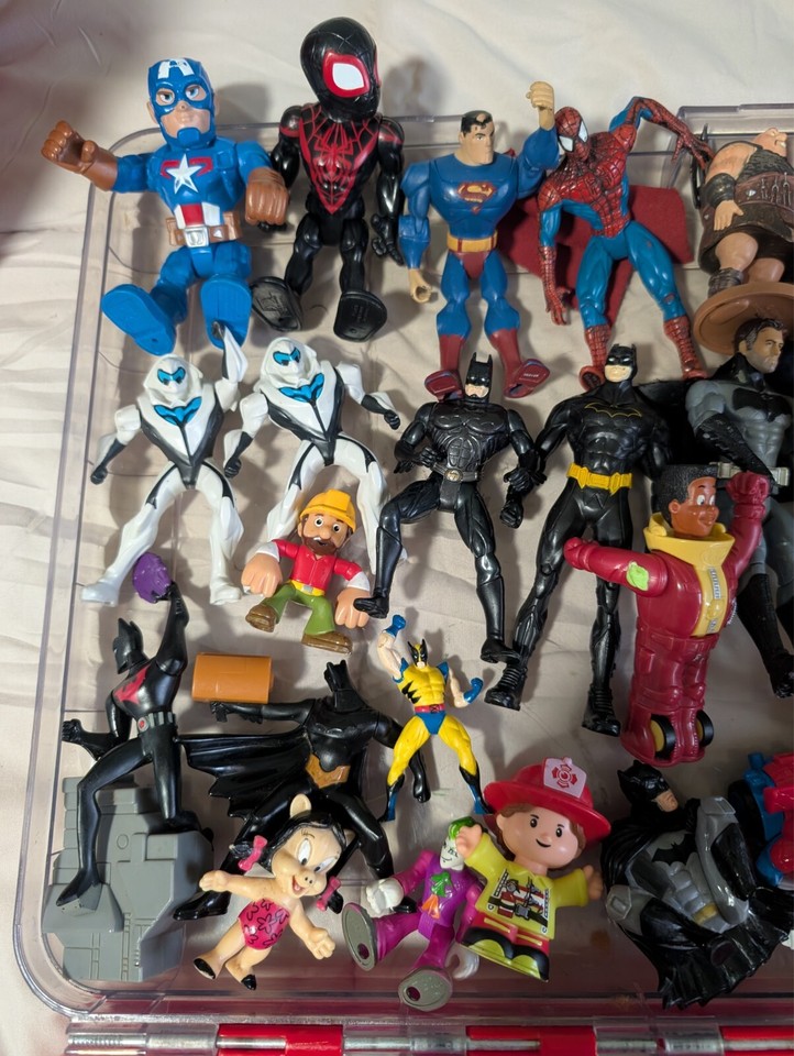Marvel & DC Comics Action Figures Lot over 50 figures and 20 ...