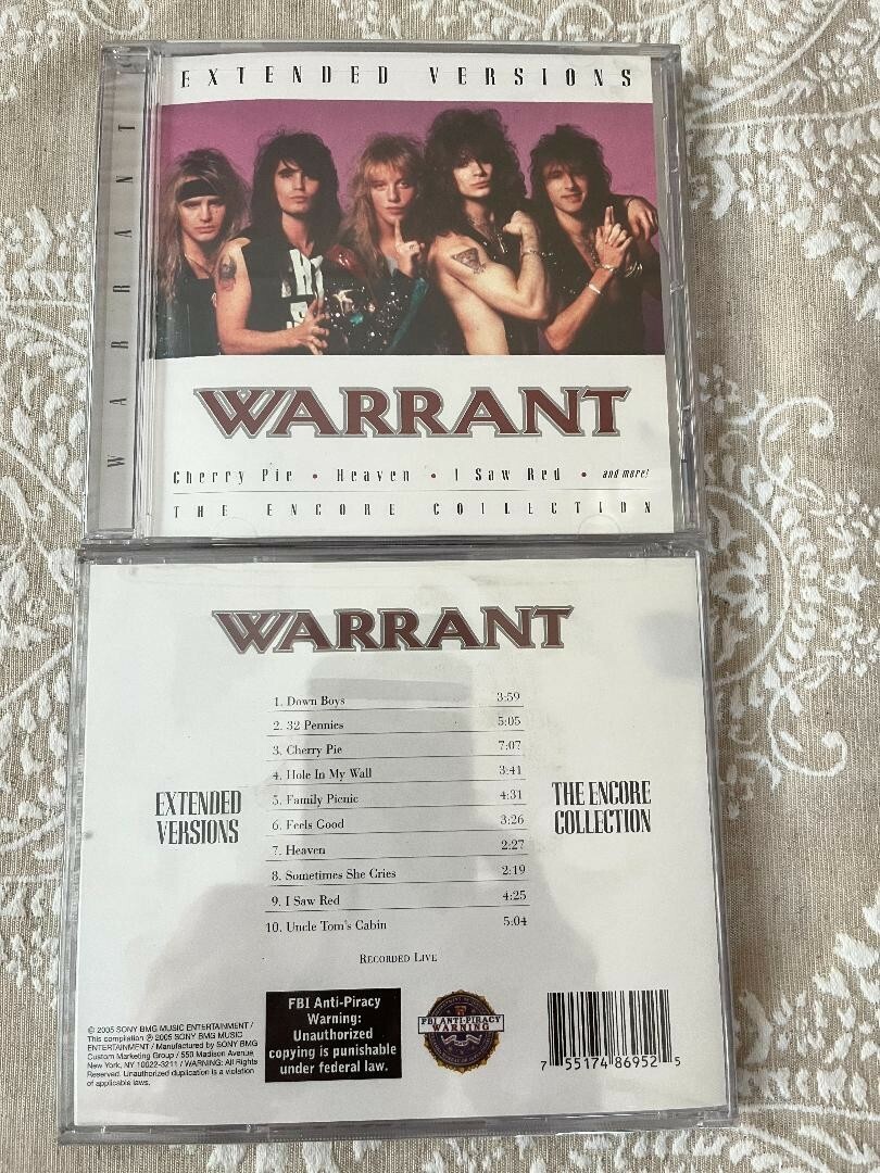 Warrant Extended Versions Heavy Metal 1 Disc CD for sale online | eBay