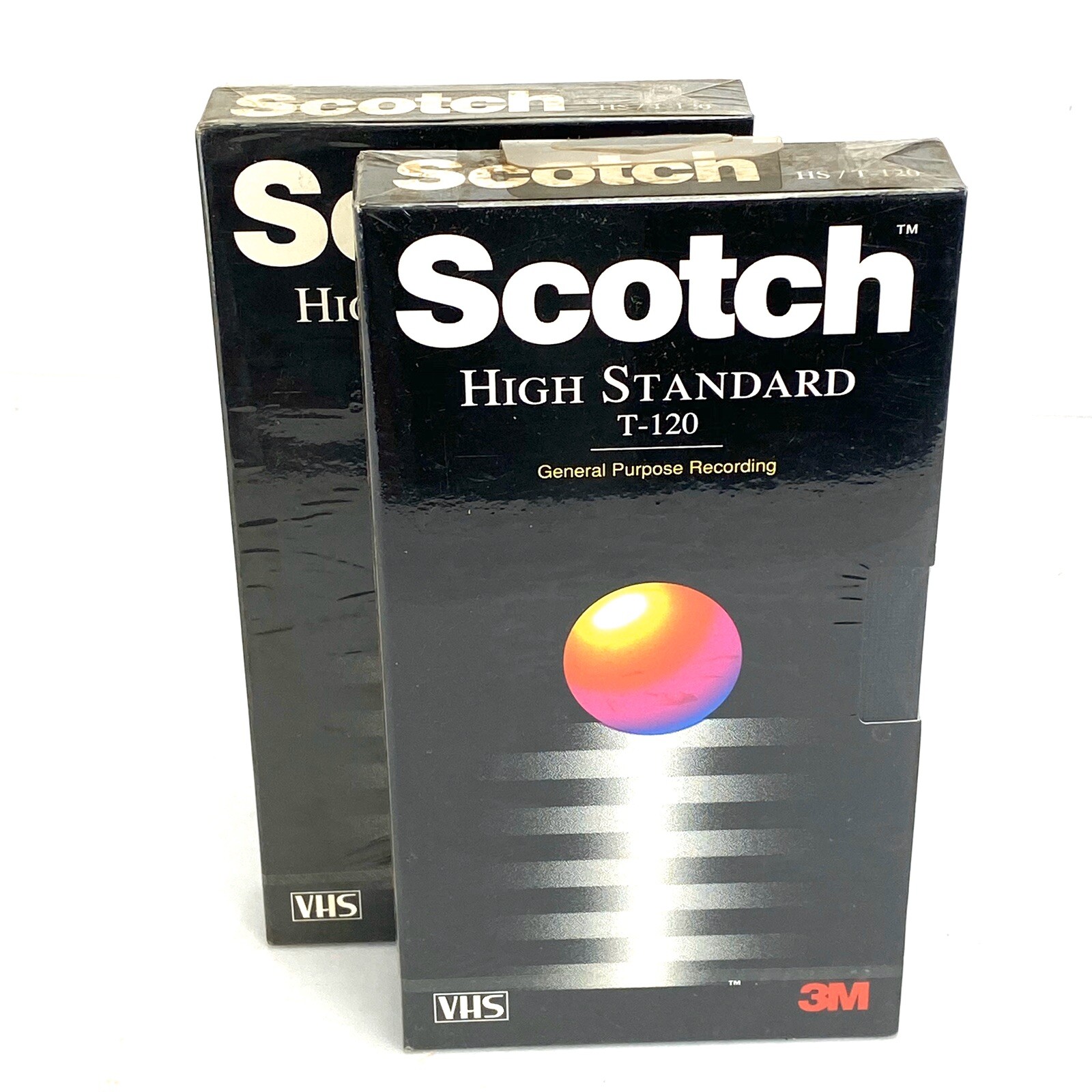 VHS Tapes 3M Scotch T-120 High Standard Brand NEW Sealed Vintage Lot of ...