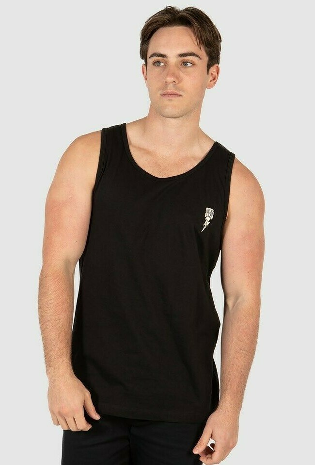 UNIT RIDERS MENS SINGLET TANK SURGE BLACK SKATE MX MOTORCROSS STYLED ...