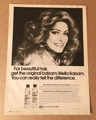 1974 Wella Balsam Shampoo Conditioner vintage print ad 70's ...