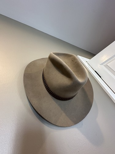 Stetson Vintage 7 1/2 Cowboy Ranch Hat JBS Brand Pin 4x Beaver Felt ...