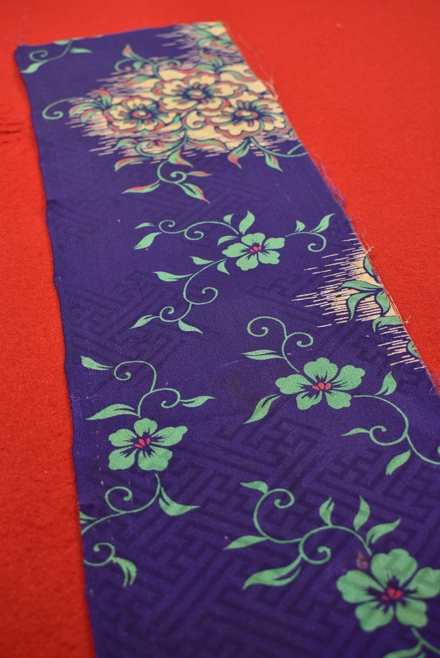 Japanese Fabric Silk Textile Vintage Kimono Antique BORO Patch Dyed 31 ...