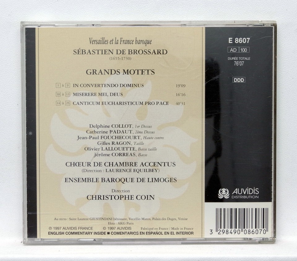 CHRISTOPHE COIN ⸺ BROSSARD Grand motets ⸺ ASTREE CD NM | eBay