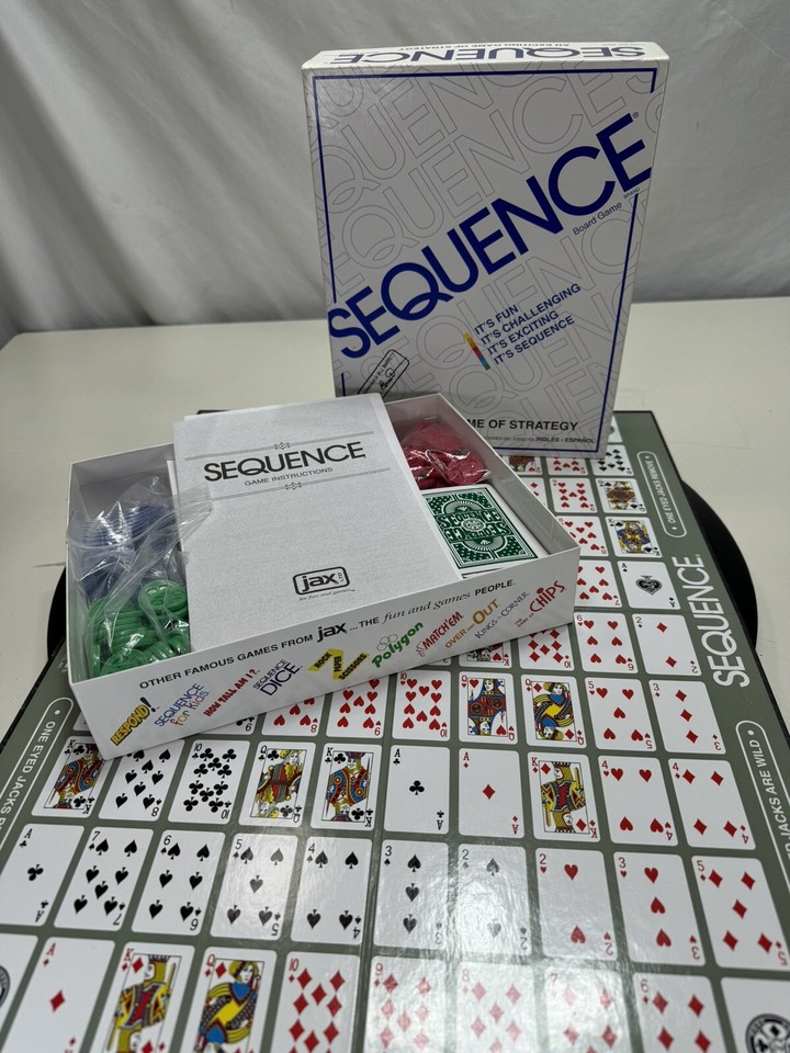 SEQUENCE Family Game Original Cards COMPLETE 1995 Vintage | eBay