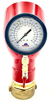 NNI 2-1/2" NST Hydrant Flow Test Swivel Diffuser 60Psi /1300GPM Gauge ...