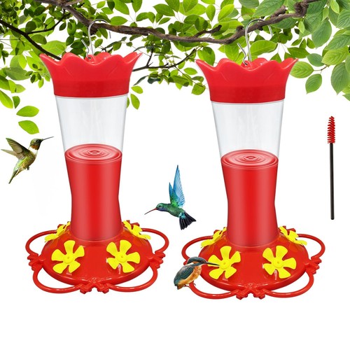 Hummingbird Feeders for Outdoors Hanging Ant and Bee Proof2 Pack ...