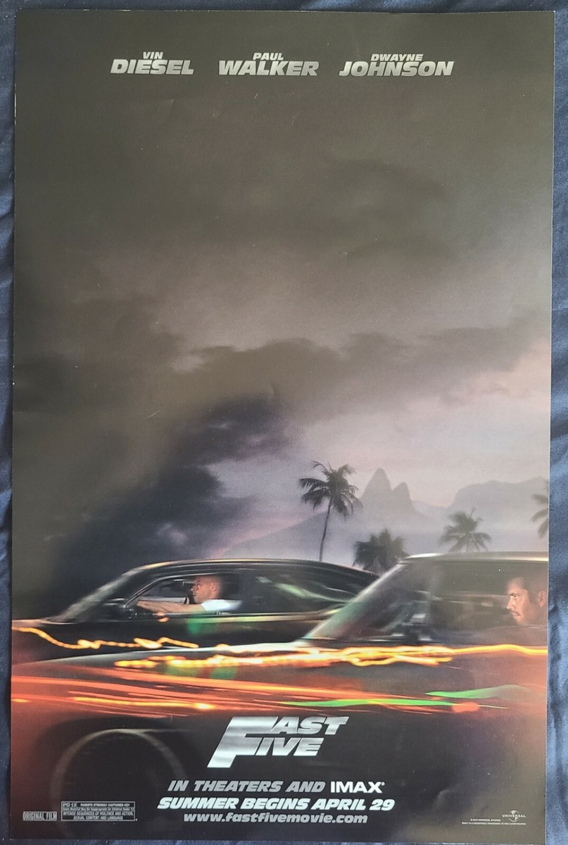 Fast Five Poster Paul Walker