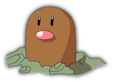 Pokemon Diglett Cartoon Car Bumper Sticker Decal 5'' x 3'' | eBay