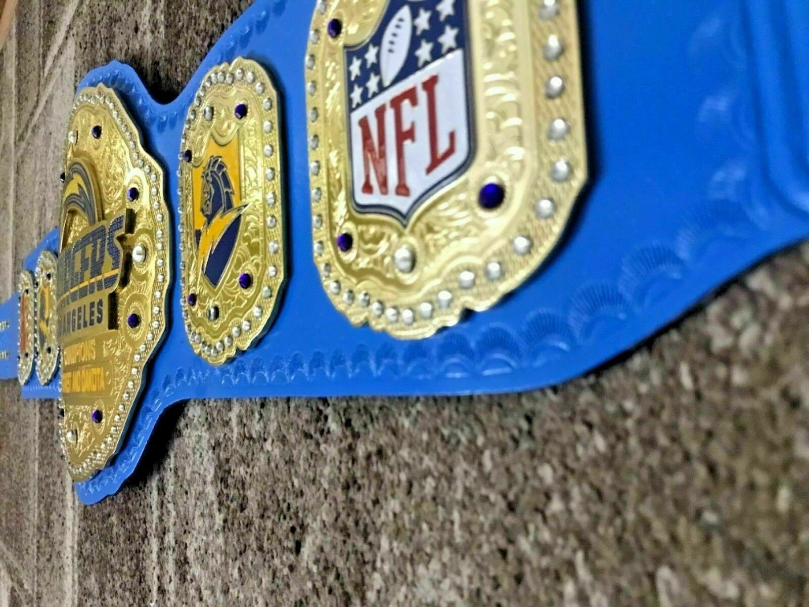 Chargers Los Angeles NFL championship belt.adult size belt | eBay