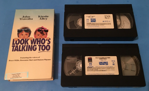 LOOK WHO'S TALKING NOW LOOK WHOS TALKING TOO VHS Tapes 2 Classic Movies ...