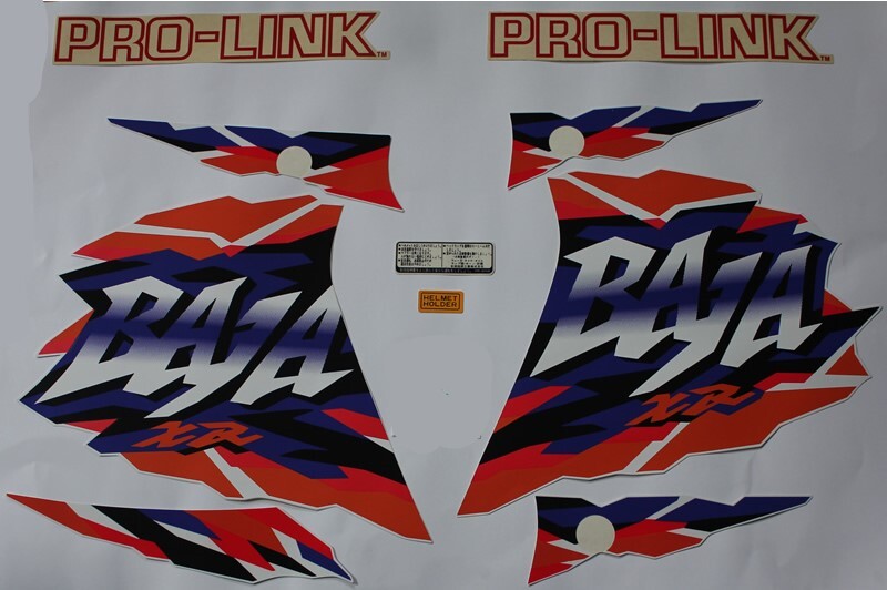 Honda XR BAJA 250 Custom made original design replica complete stickers ...
