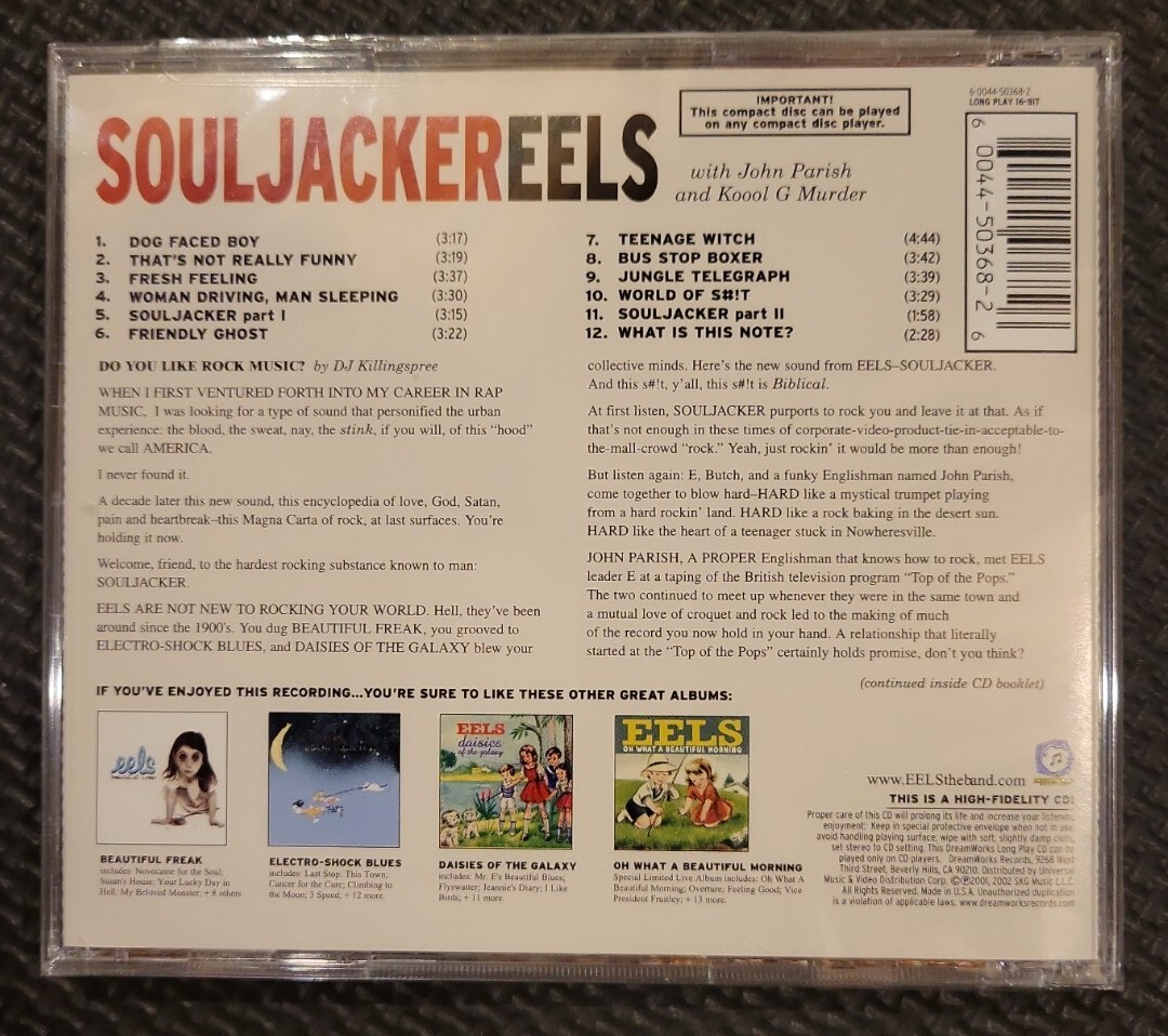 Souljacker by Eels (CD, Mar-2002, 2 Discs, Dreamworks SKG) for sale online | eBay