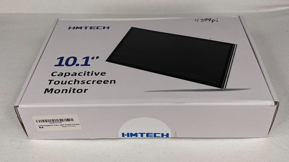 HMTECH Raspberry Pi Screen 10.1 Inch Touchscreen 1024x600 Portable HDMI ...