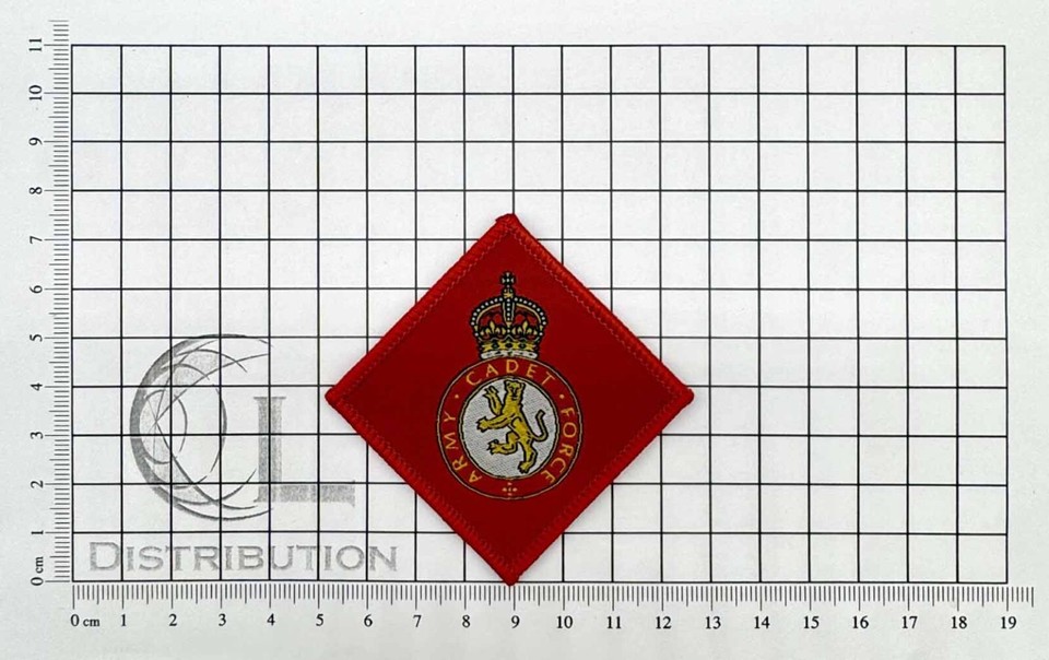 Kings Crown ACF Adult CFAV TRF Cadet Force Recognition Flash Rank Patch ...