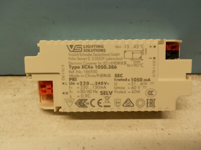 Vossloh-Schwabe Lighting Solutions LED-Treiber Easyline ECXe 1050.386 / 186930 | eBay