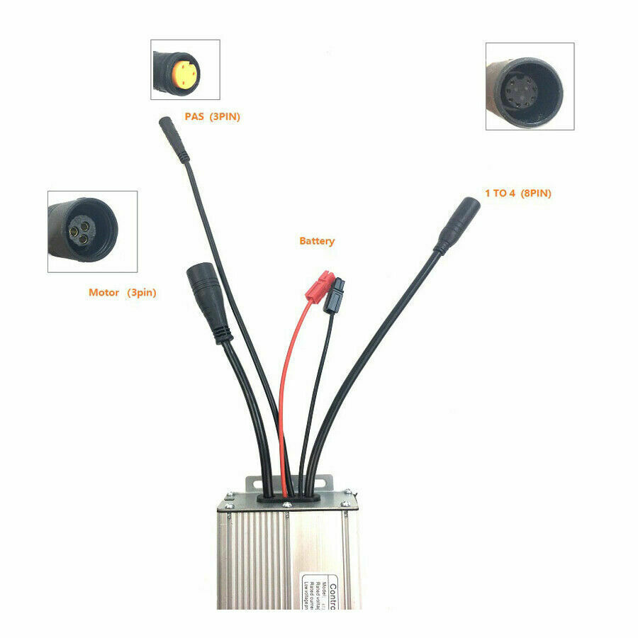 36V 48V 15A 17A 22A 30A Controller 1T4 for 350W 500W 1500W Ebike ...