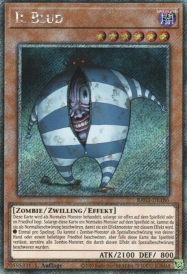 yugioh IL BLUD RA03-DE186 PLATINUM SECRET RARE DEUTSCH | eBay.de