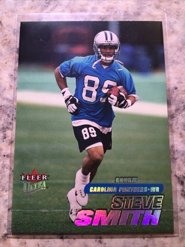 Steve Smith 2001 Fleer Ultra Rookie /2499 #U309 + Topps Rookie #321 ...