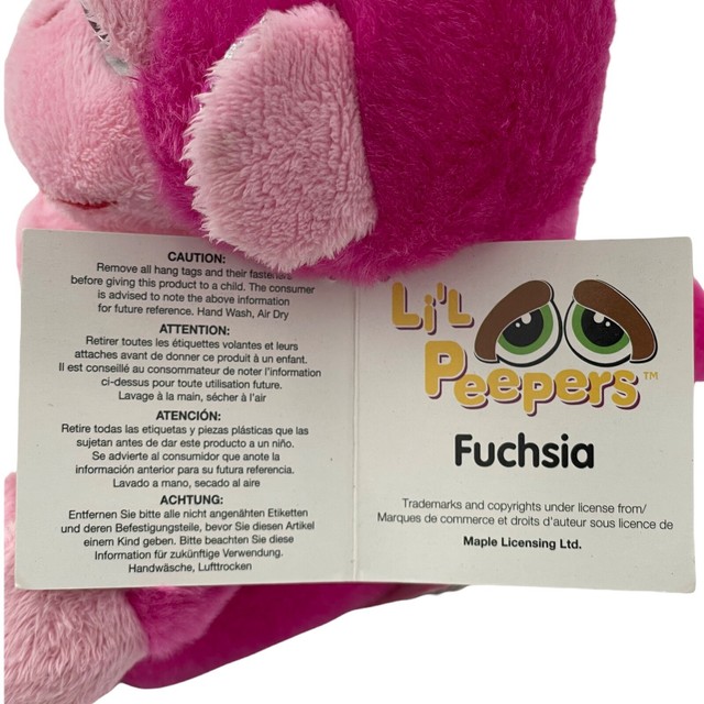 RUSS Li'l Peepers Fuchsia Monkey 6" Plush Stuffed Animal with Tags for ...