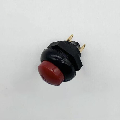 QTY:1 NEW For OTTO 21649 2 pins Waterproof reset button switch 12MM RED ...