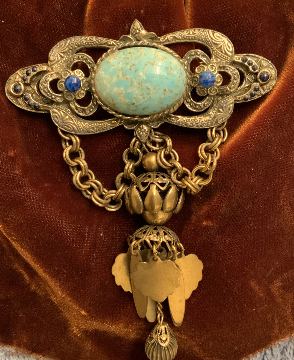 Huge Amazing Vintage VOGUE Pin BROOCH - Gem