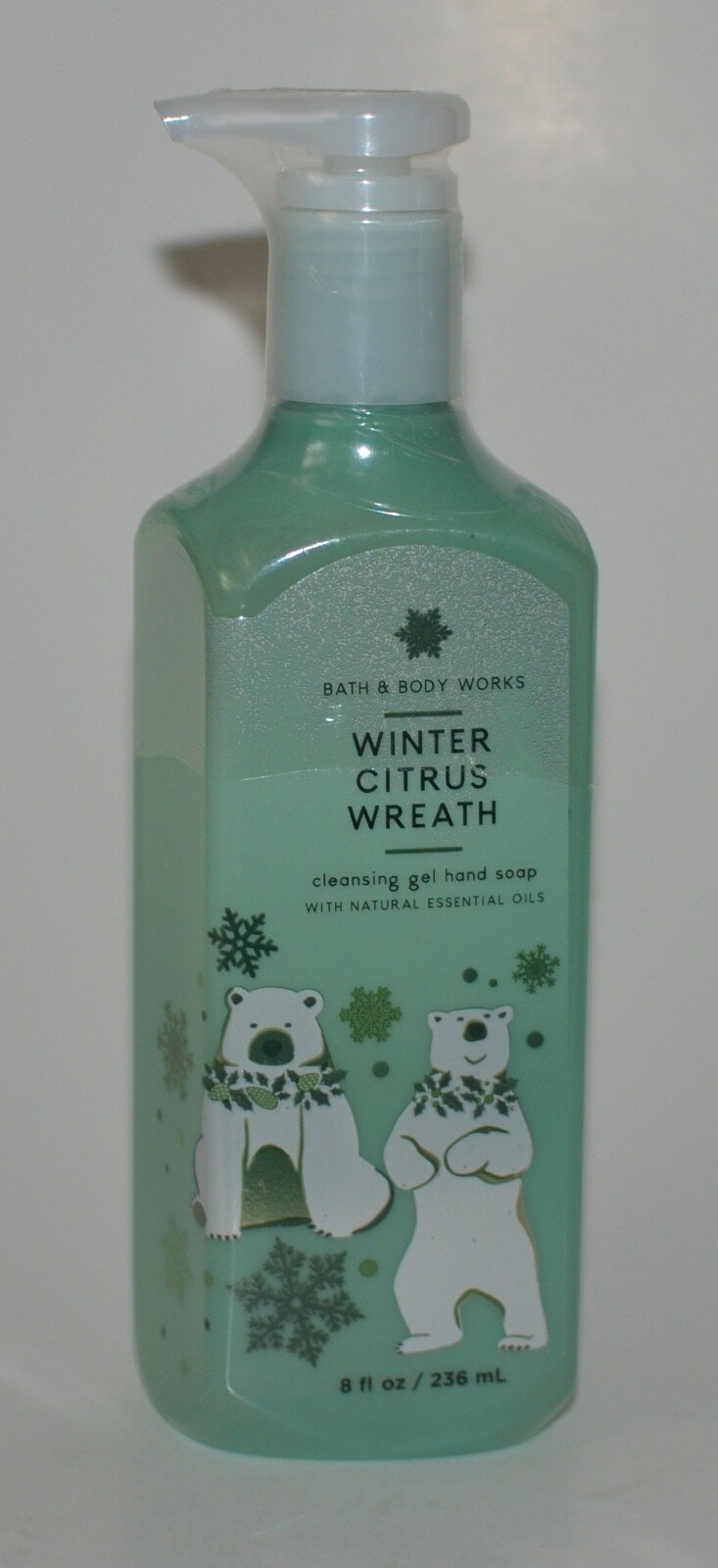 1 NEW BATH & BODY WORKS WINTER CITRUS WREATH CLEANSING GEL HAND SOAP ...