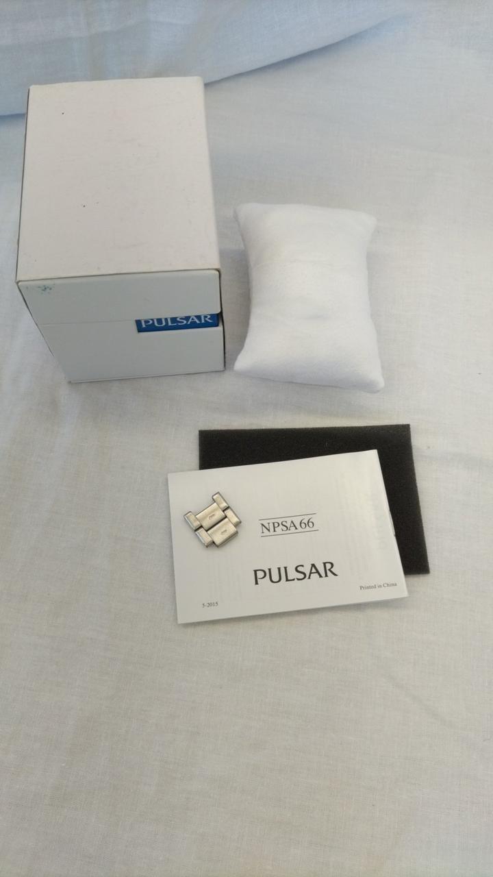 Pulsar As32-x003 Solar Mens Wristwatch 100m Water Resistant Stainless ...