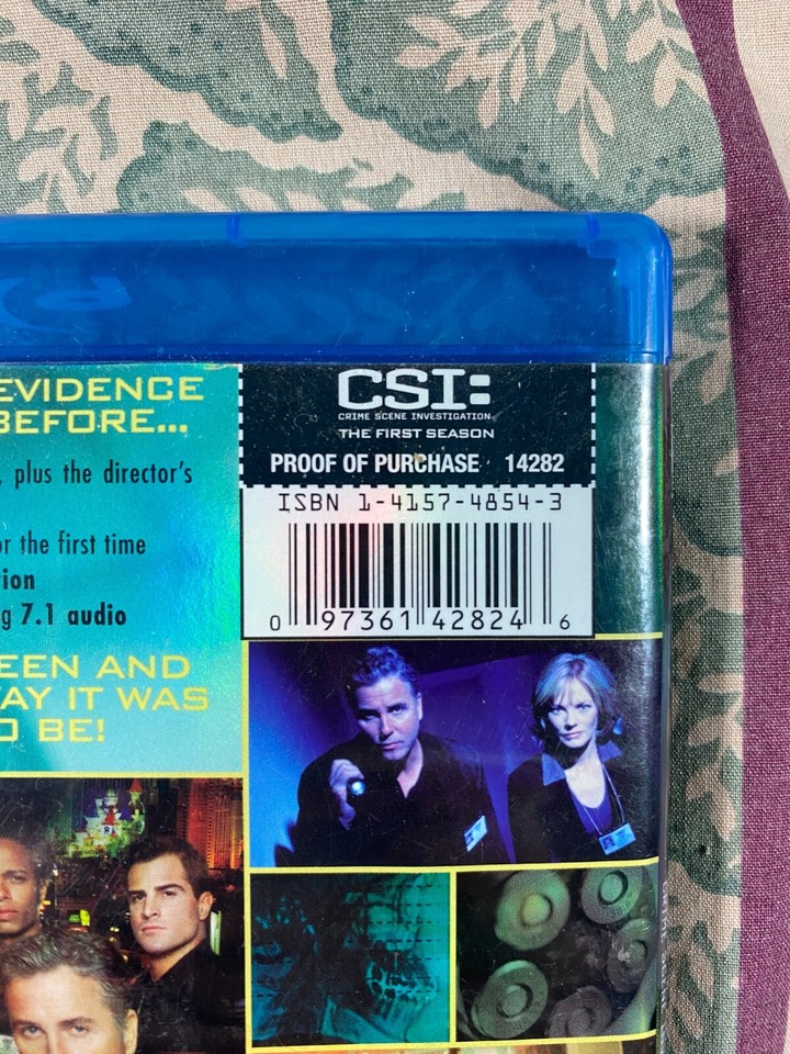 CSI Crime Scene Investigation Complete First Season Blu-Ray 97361428246 ...
